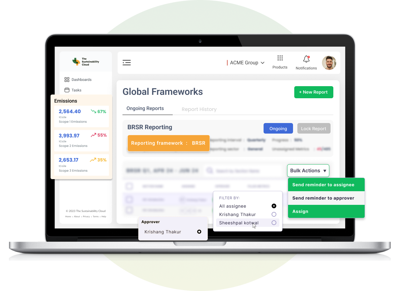 End-to-end BRSR Reporting Software| The Sustainability Cloud
