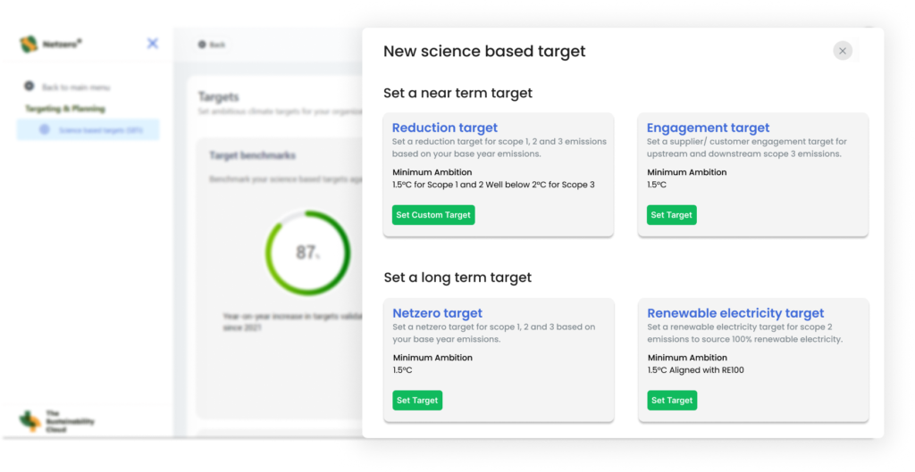 SBTi Target - Net-Zero | The Sustainability Cloud
